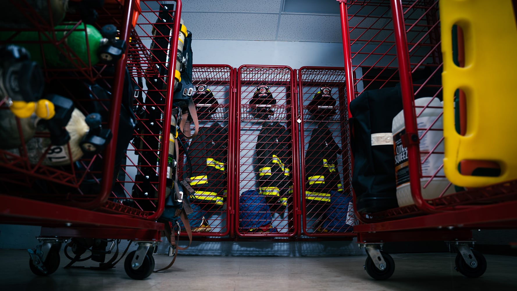 Red Rack | Firefighter Storage | Ready Rack