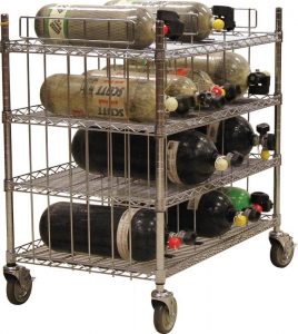 SCBA Mobile Bottle Carts | Ready Rack